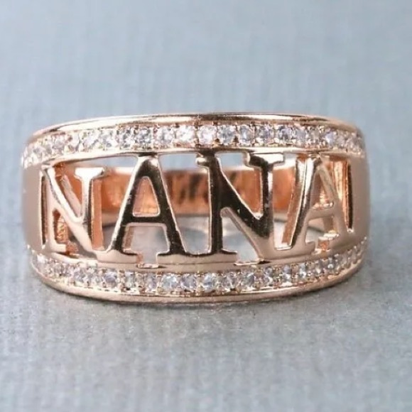 Jewelry | Rose Gold Cubic Zirconia Nana Ring | Poshmark